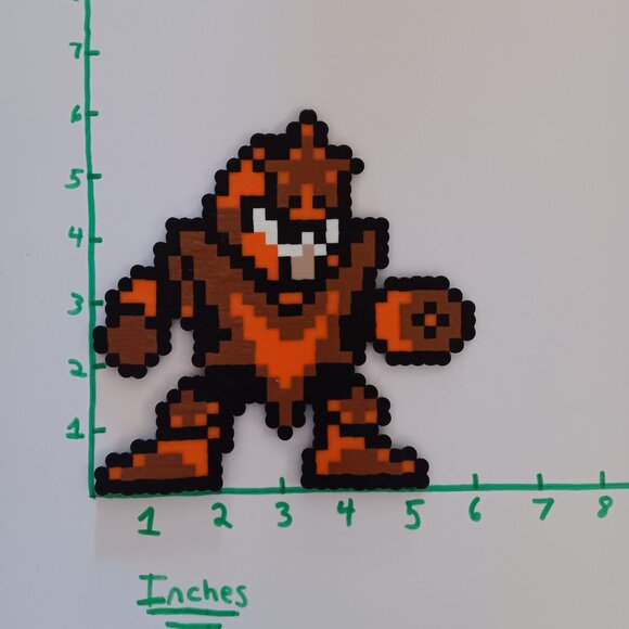 Perler, Megaman | Wall Decor | Perler Bead Art Of Star Man From Megaman ...